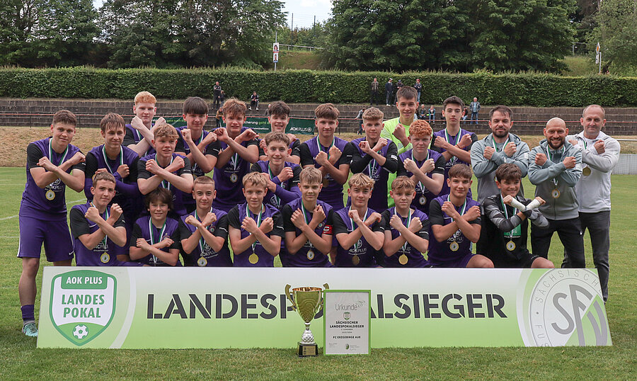 Pokal-Coup der U15 - FC Erzgebirge Aue