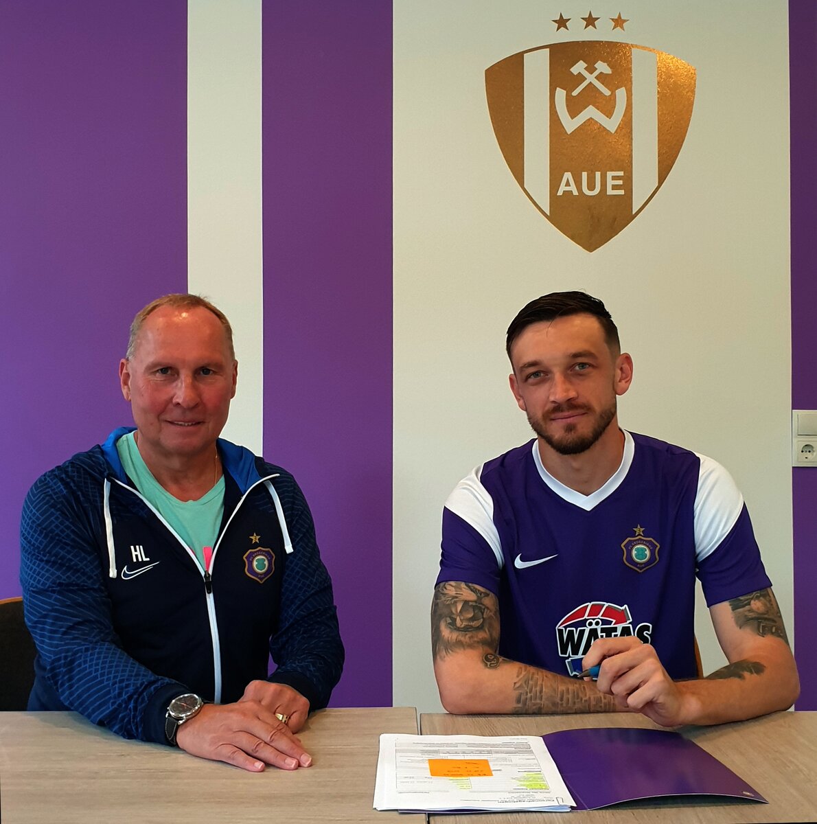 Boris Tashchy stürmt für die Veilchen - FC Erzgebirge Aue